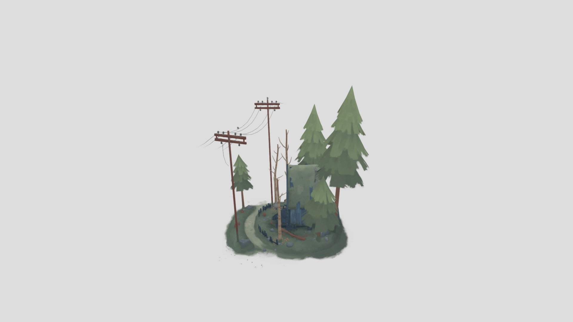 forest (1) - Download Free 3D model by amit.rajput [488b66d] - Sketchfab