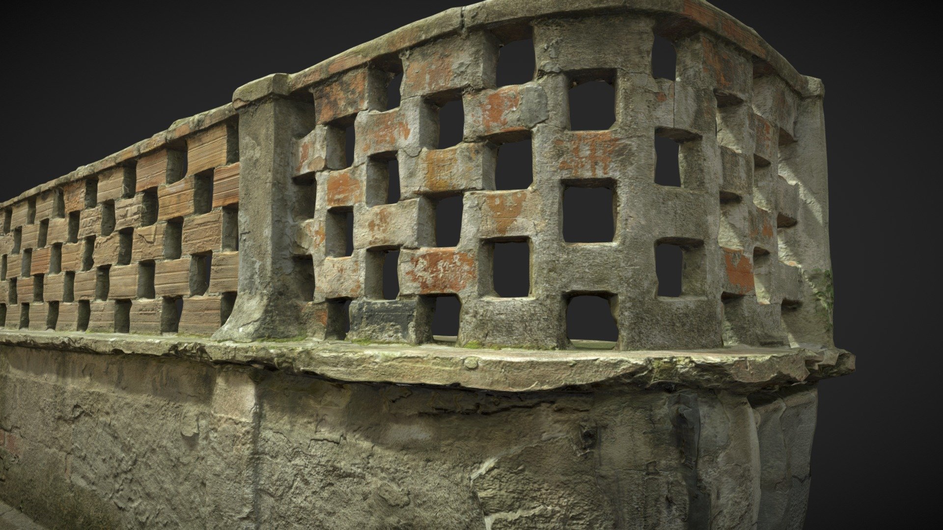 Old brick wall - Download Free 3D model by Stefan-I-O [488c1eb] - Sketchfab