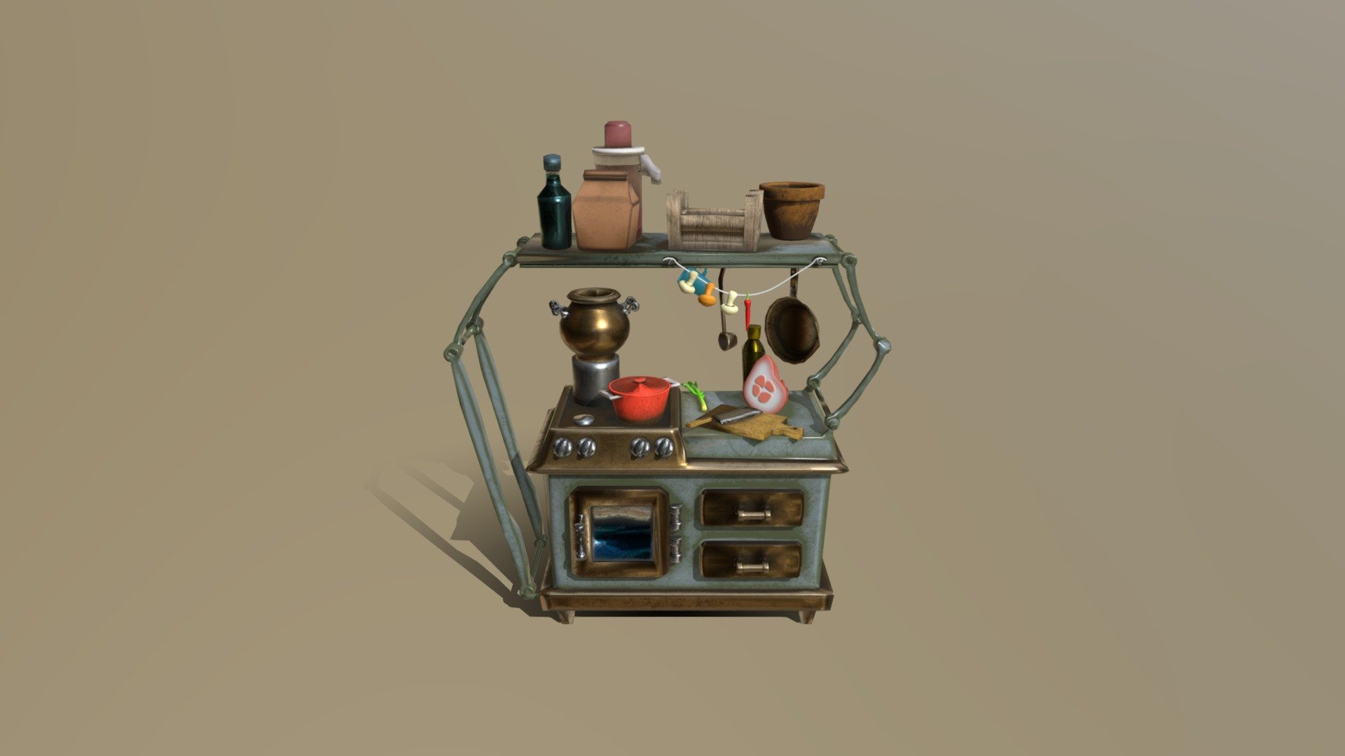 Kitchen Craft: Stylized 3D Props - 3D model by Nitesh Khatri (@nitesh ...