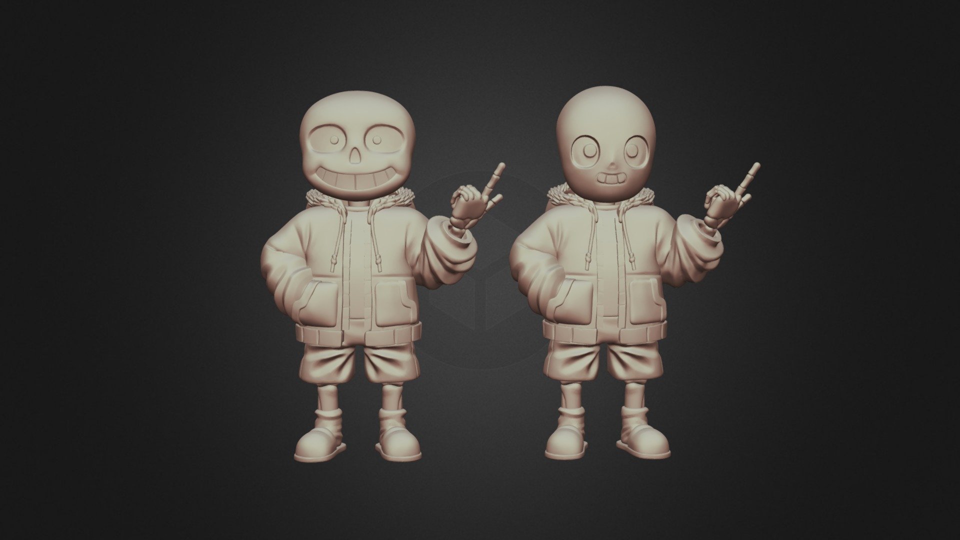 SANS UNDERTALE - Buy Royalty Free 3D model by Gom 3D (@Gom3d) [4891f7c ...