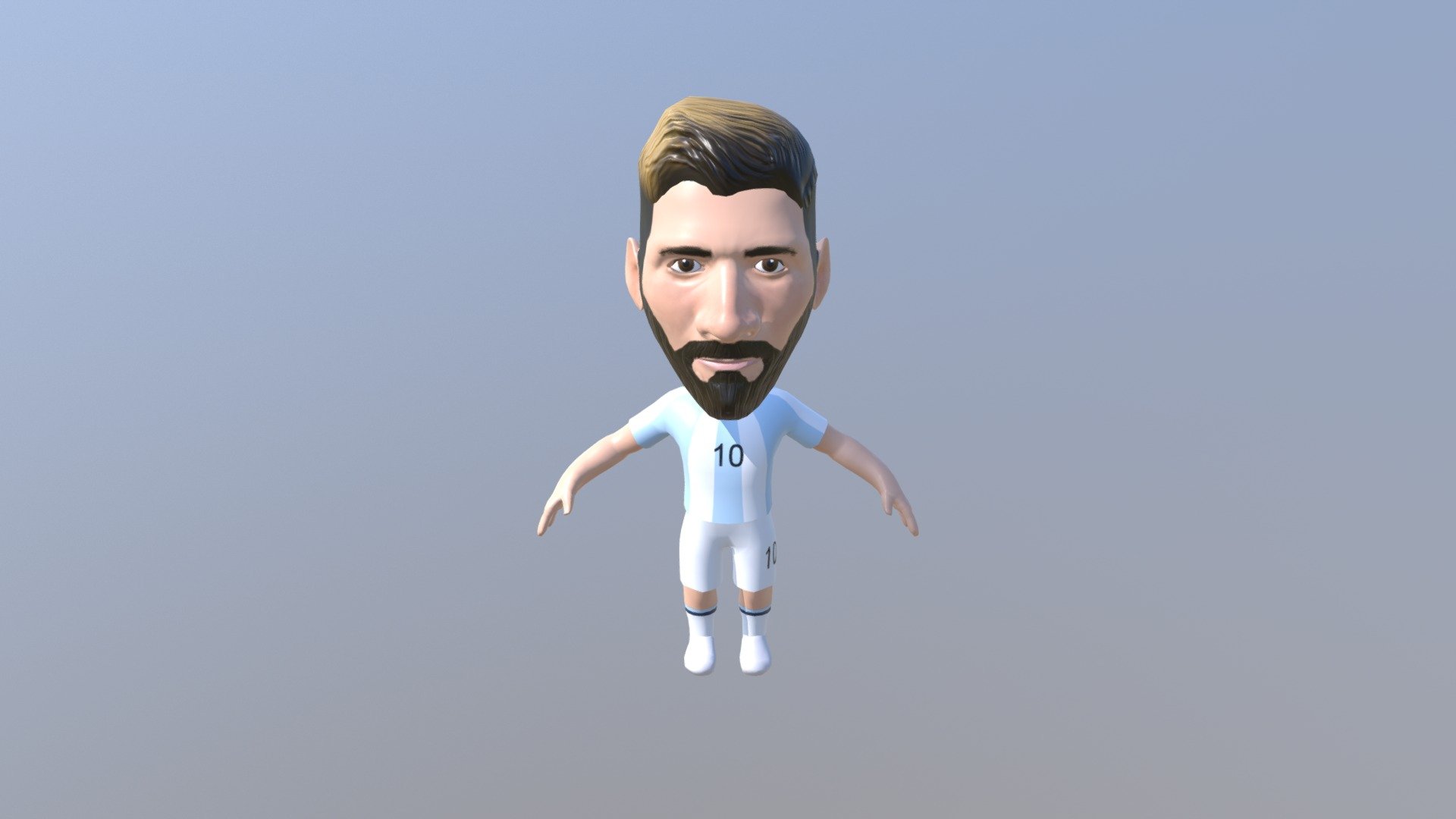 Messi - 3D model by sergio (@sergio9024) [4894534] - Sketchfab