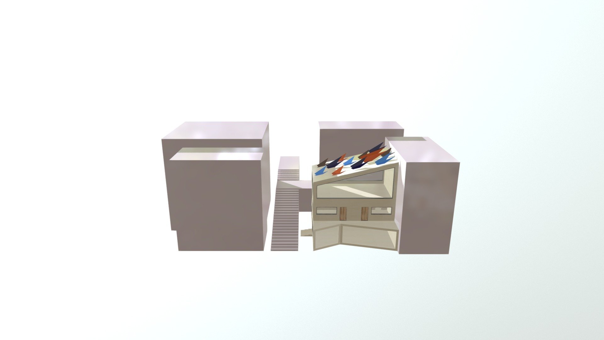 butterfly house - 3D model by Kaan Zengin (@kaanzengin) [4894aa8 ...