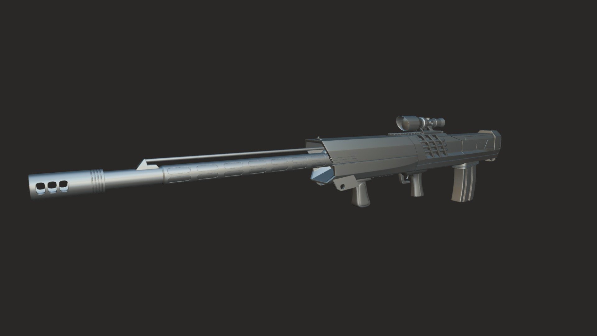 Sniper rifle - Download Free 3D model by Amydeshnik [4894e06] - Sketchfab