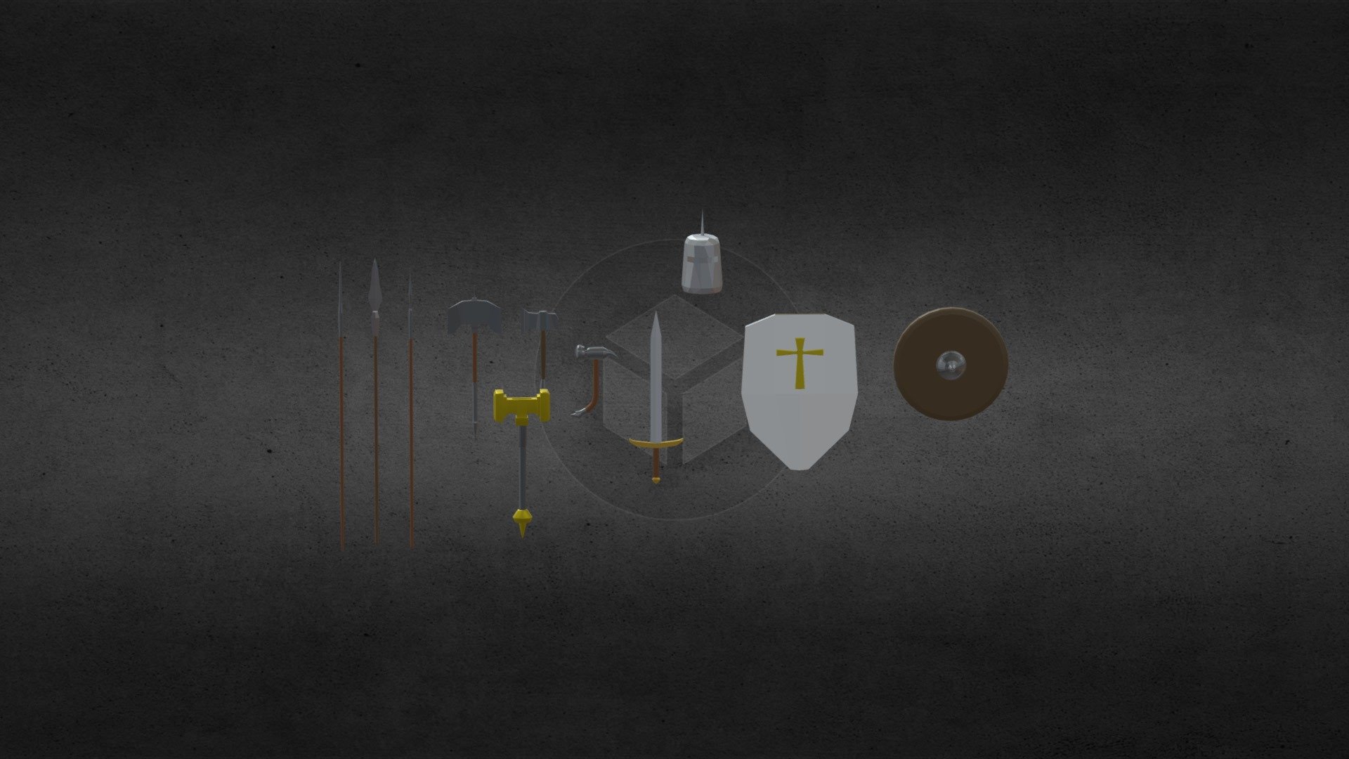 Low poly medieval collection - 3D model by alex (@istooold) [4896a4c ...