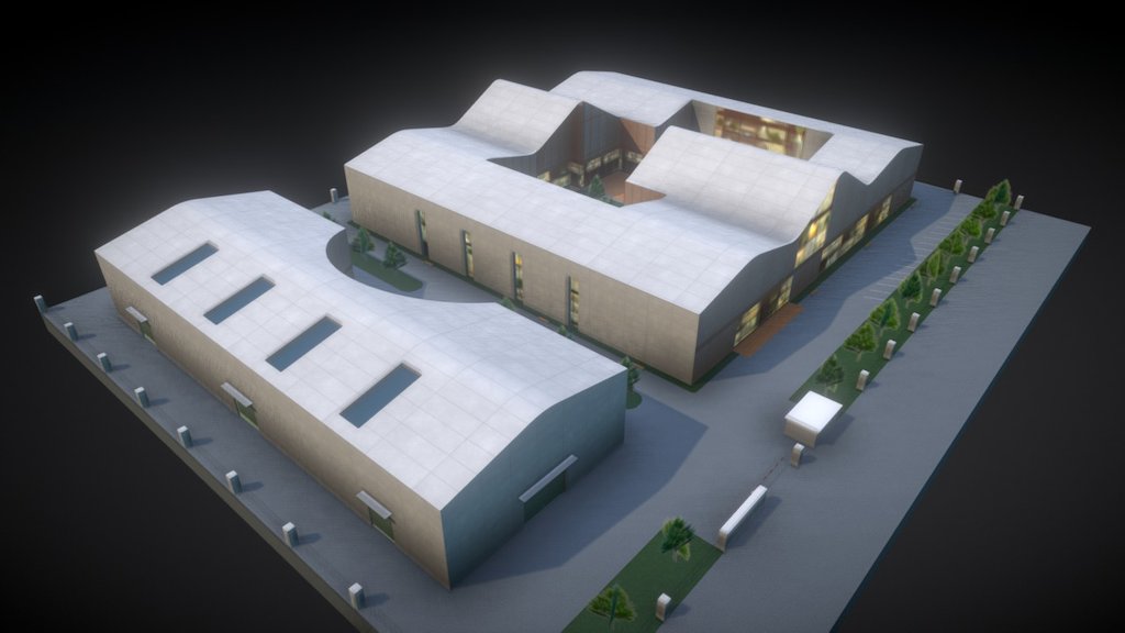 Factory - 3D model by cre4rt [4898745] - Sketchfab