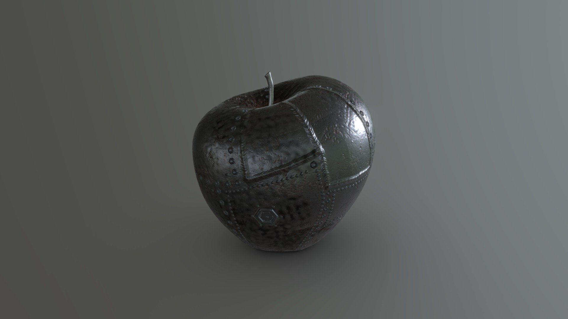 Metal Apple - 3D model by MonoRaven [4898dc0] - Sketchfab