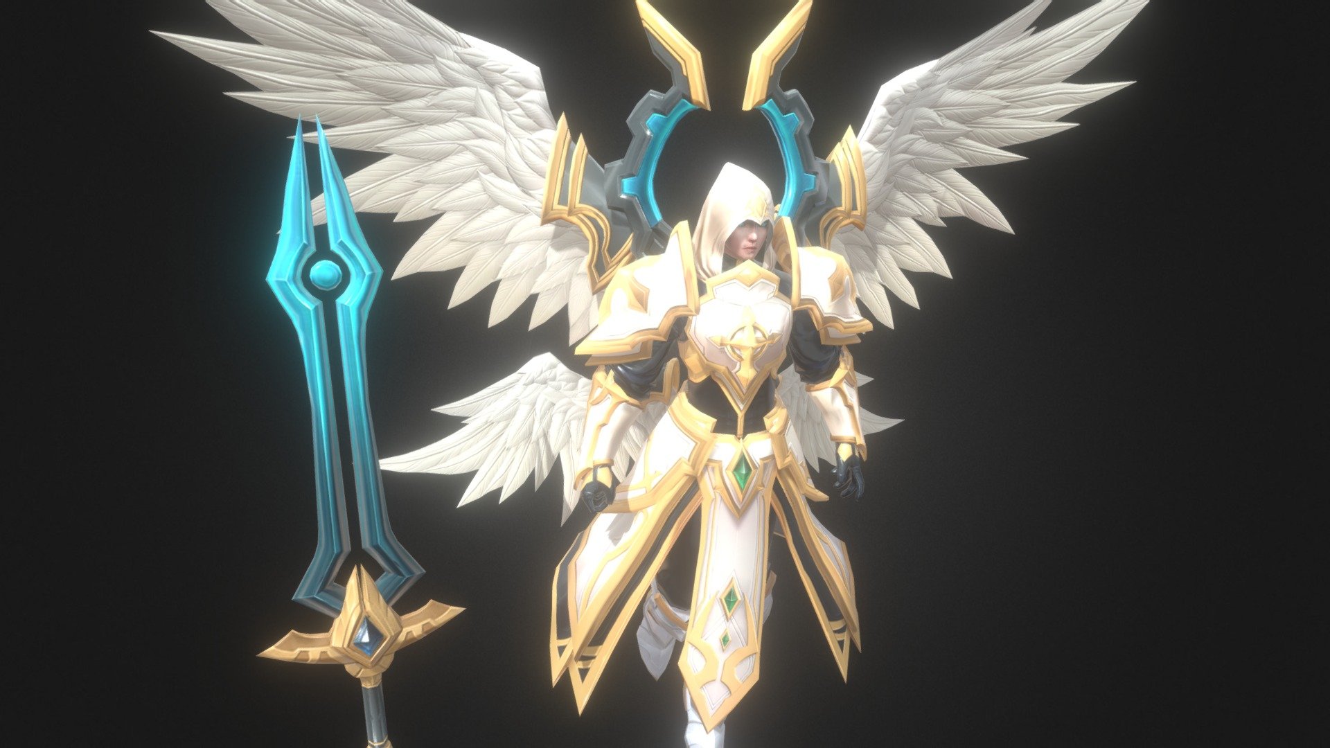 Summoner'sWarLC - Archangel (With Animations) - Download Free 3D model ...