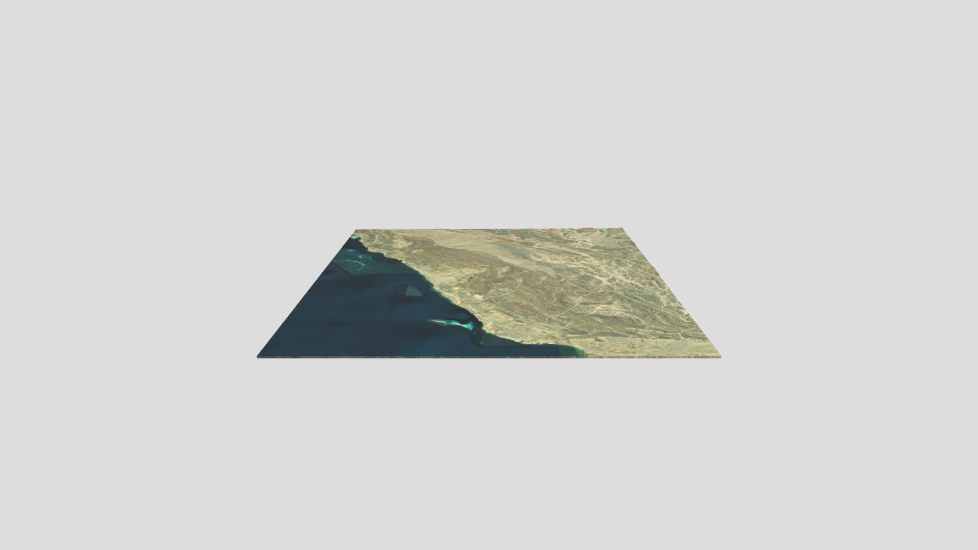 Saudi Arabia NEOM city terrain tile N26E36 - Download Free 3D model by ...