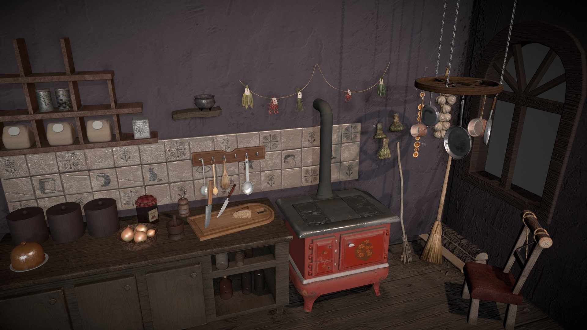 Witch kitchen - 3D model by sophia (@sophiaef) [489d853] - Sketchfab