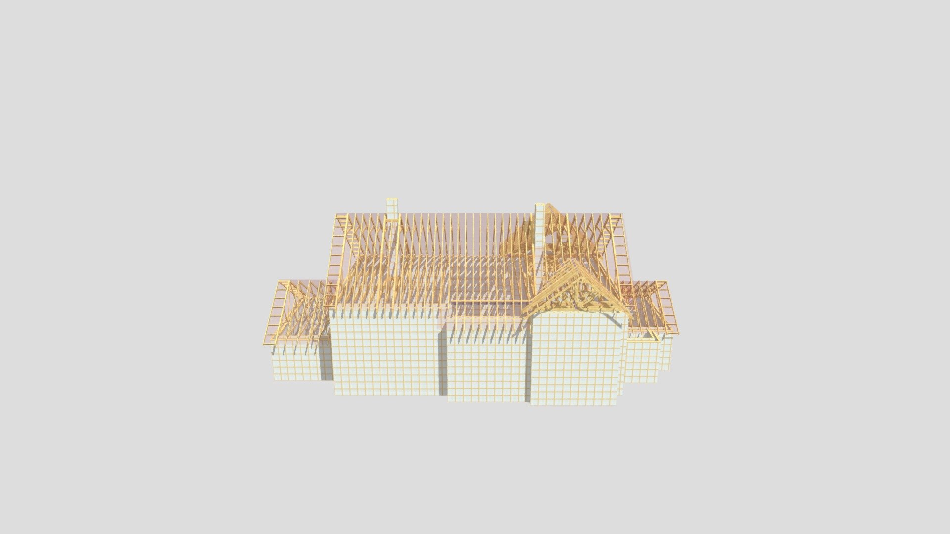 House_-_ Roof_ Design - 3D model by RoofTrusses2023 [489d923] - Sketchfab