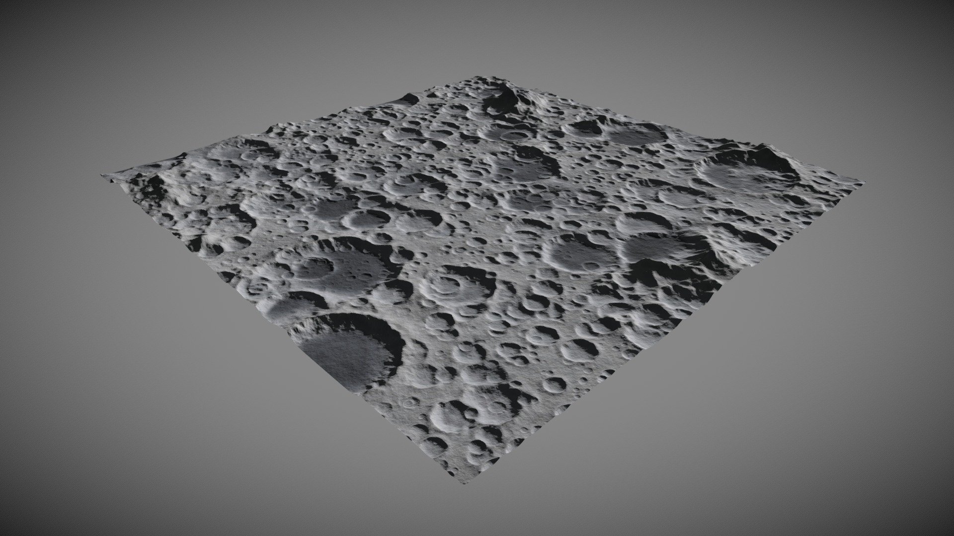 Moon Surface - Download Free 3D model by Giorgi Samukashvili (@3dbullet ...