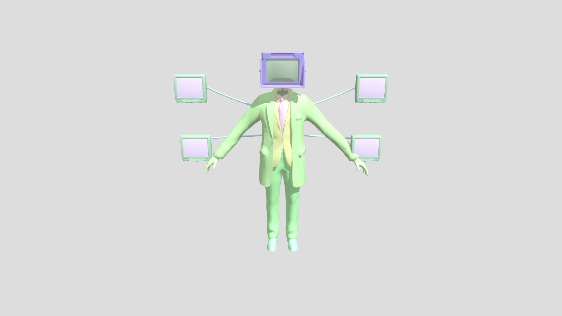 Large Tv Man Free - Download Free 3D model by Hi (@ozlemmaden60 ...
