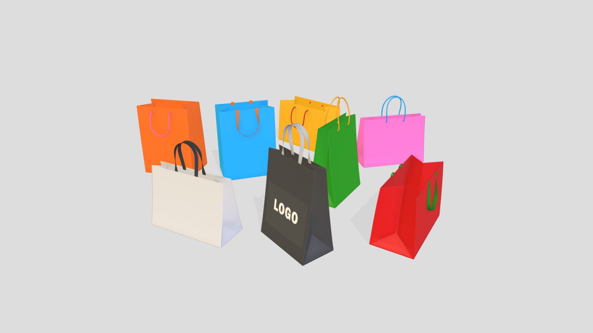 Pack012 Shopping Bag - Buy Royalty Free 3D model by BaluCG [489fc4a ...