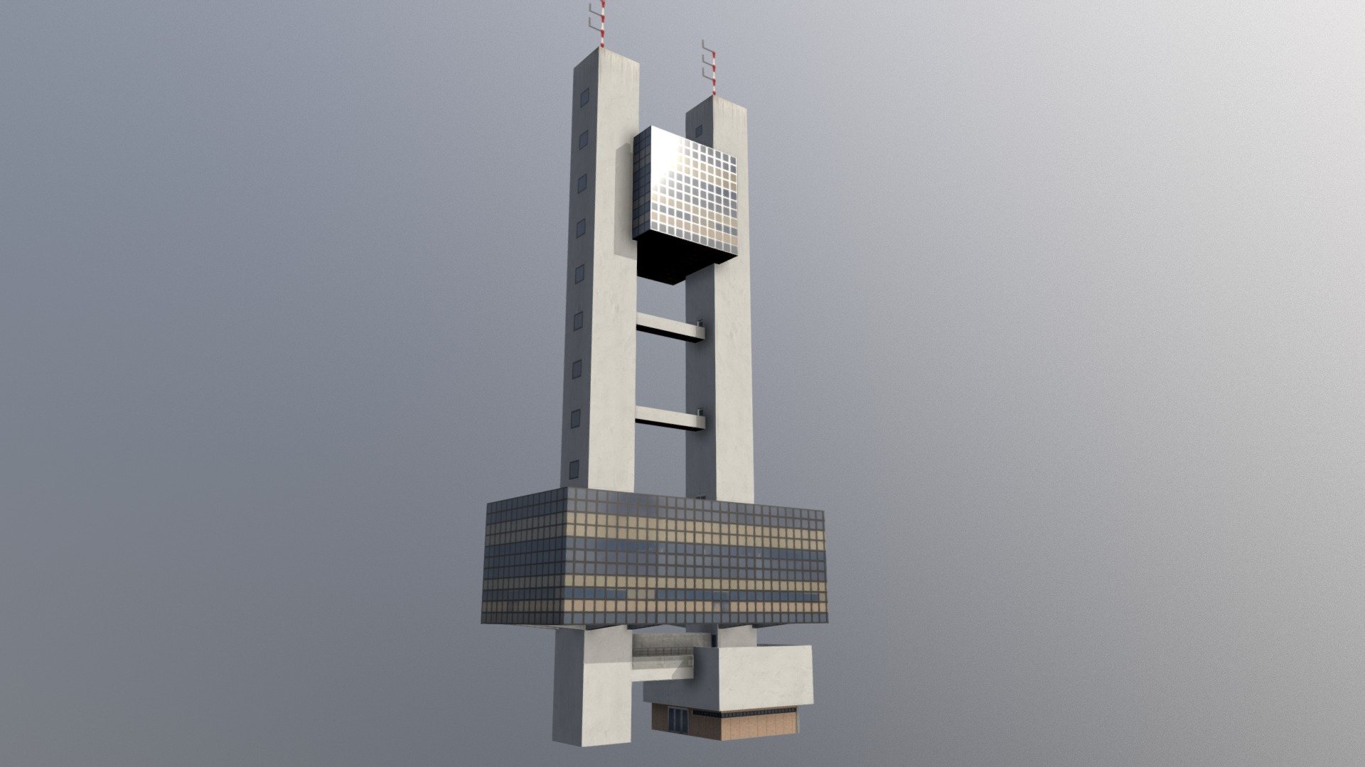 Torre de control marítimo da Coruña - 3D model by Armesto (@aarmesto ...