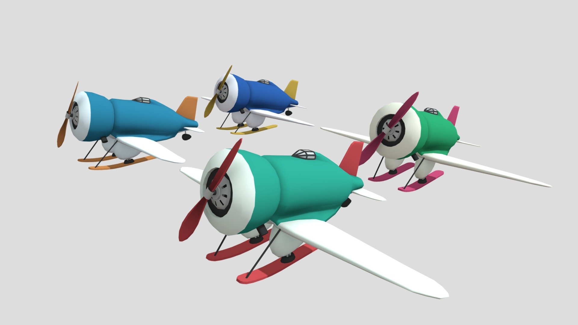 Flying Circus - Color Blockouts - Download Free 3D model by Jens Fillée ...
