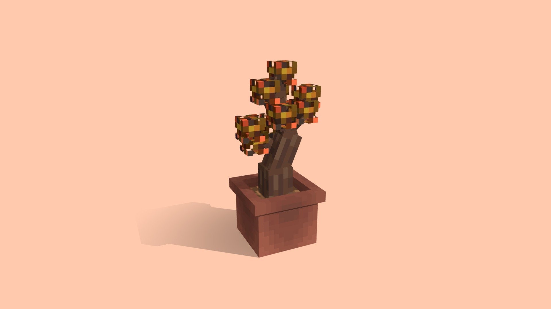 Fall Tree Furniture - Minecraft - 3D model by LZ Blocks (@LZBlocks ...