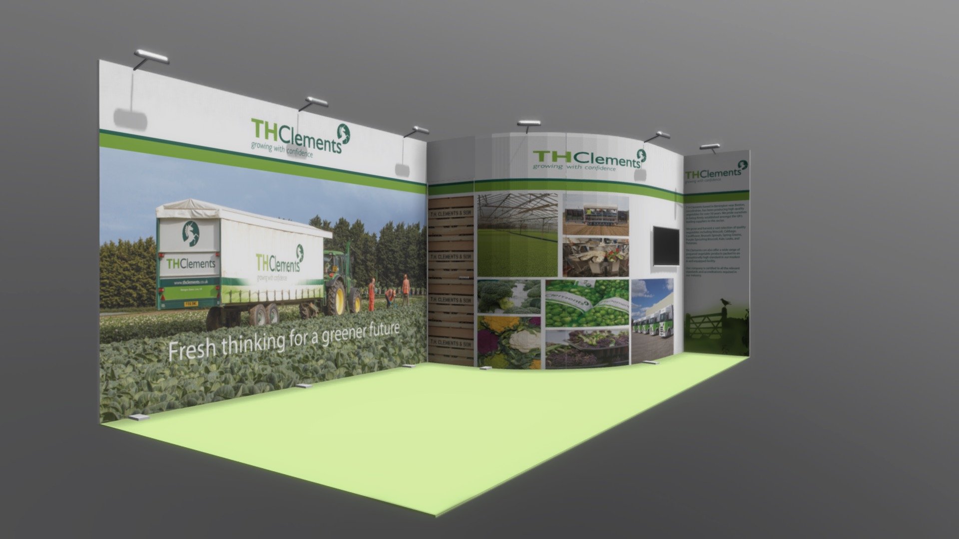 TH Clements Stand - 3D model by PRO3D (@prosign) [48add8e] - Sketchfab
