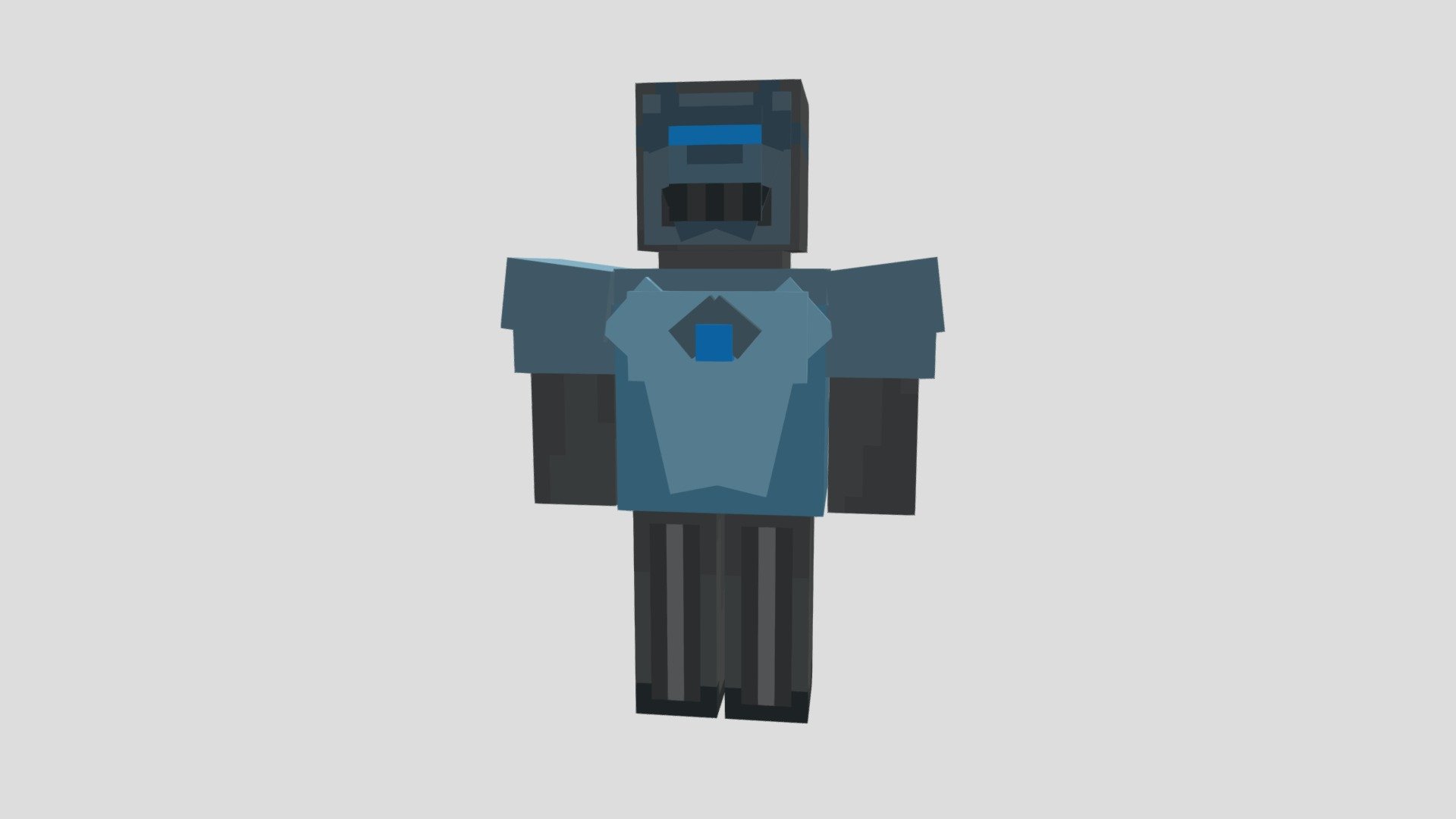 Minecraft Cyborg Blockbench Model - Download Free 3D model by бобер ...