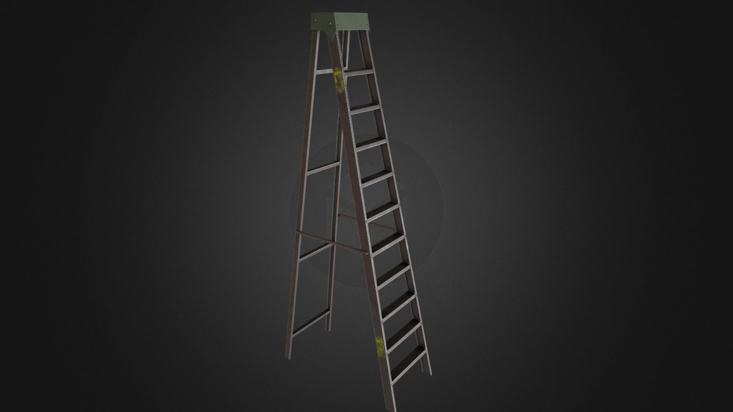 Foldable ladder - 3D model by neverfollow81 [48b0713] - Sketchfab