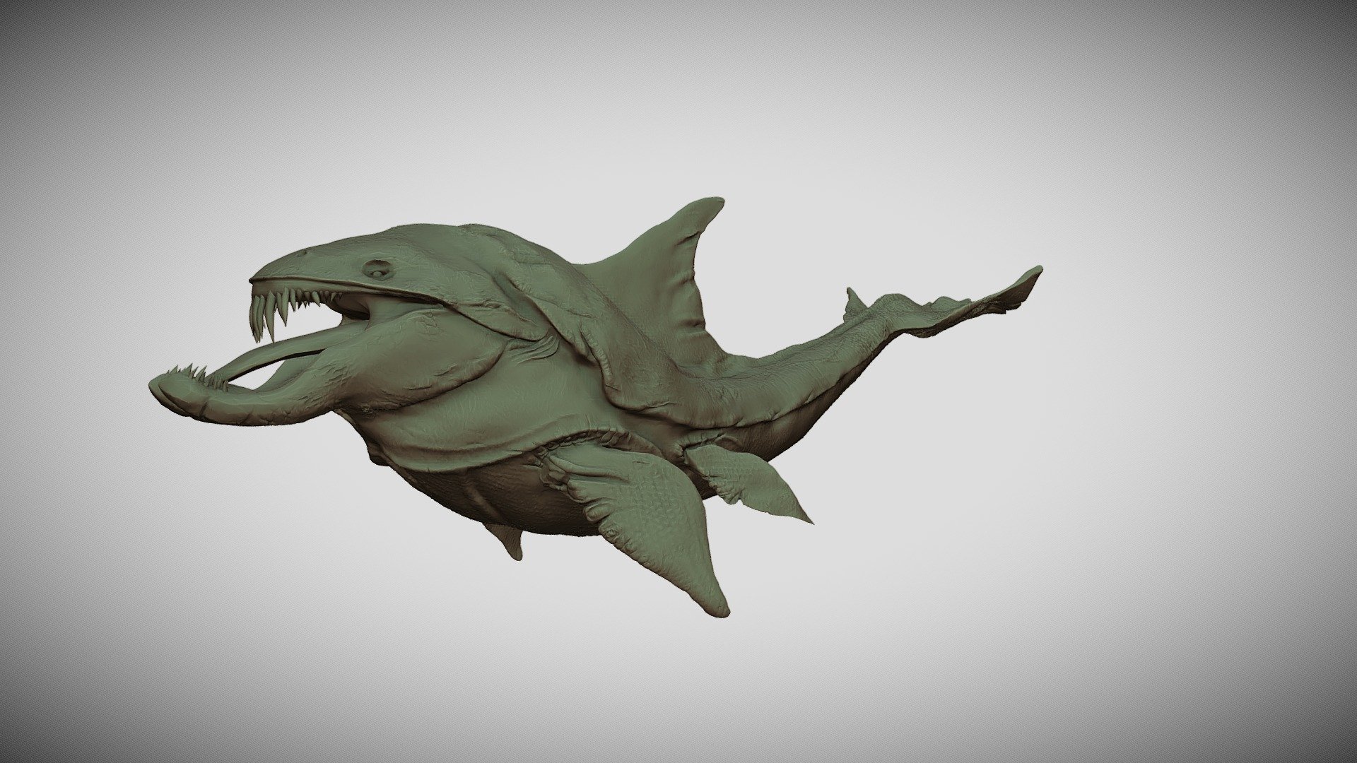 An Underwater Creature - 3D model by rivilkreations [48b1a26] - Sketchfab