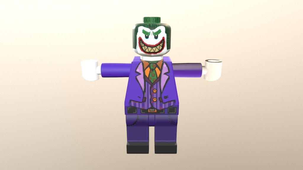 JOKER TEXTURE - 3D model by CALLEGARI [48b1b14] - Sketchfab