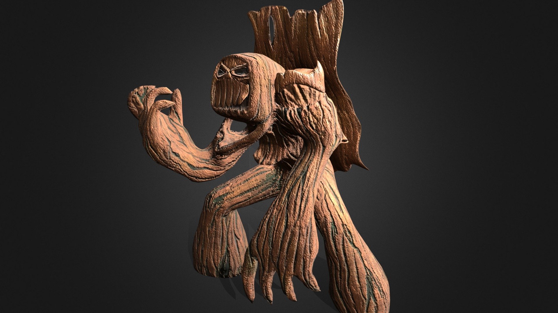 The tree monster - 3D model by 寒夜燐 (@rurusworld) [48b3694] - Sketchfab