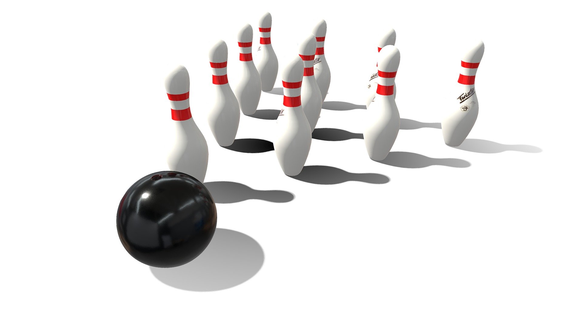 10-Pin Bowling Pins - Buy Royalty Free 3D model by Studio Lab ...