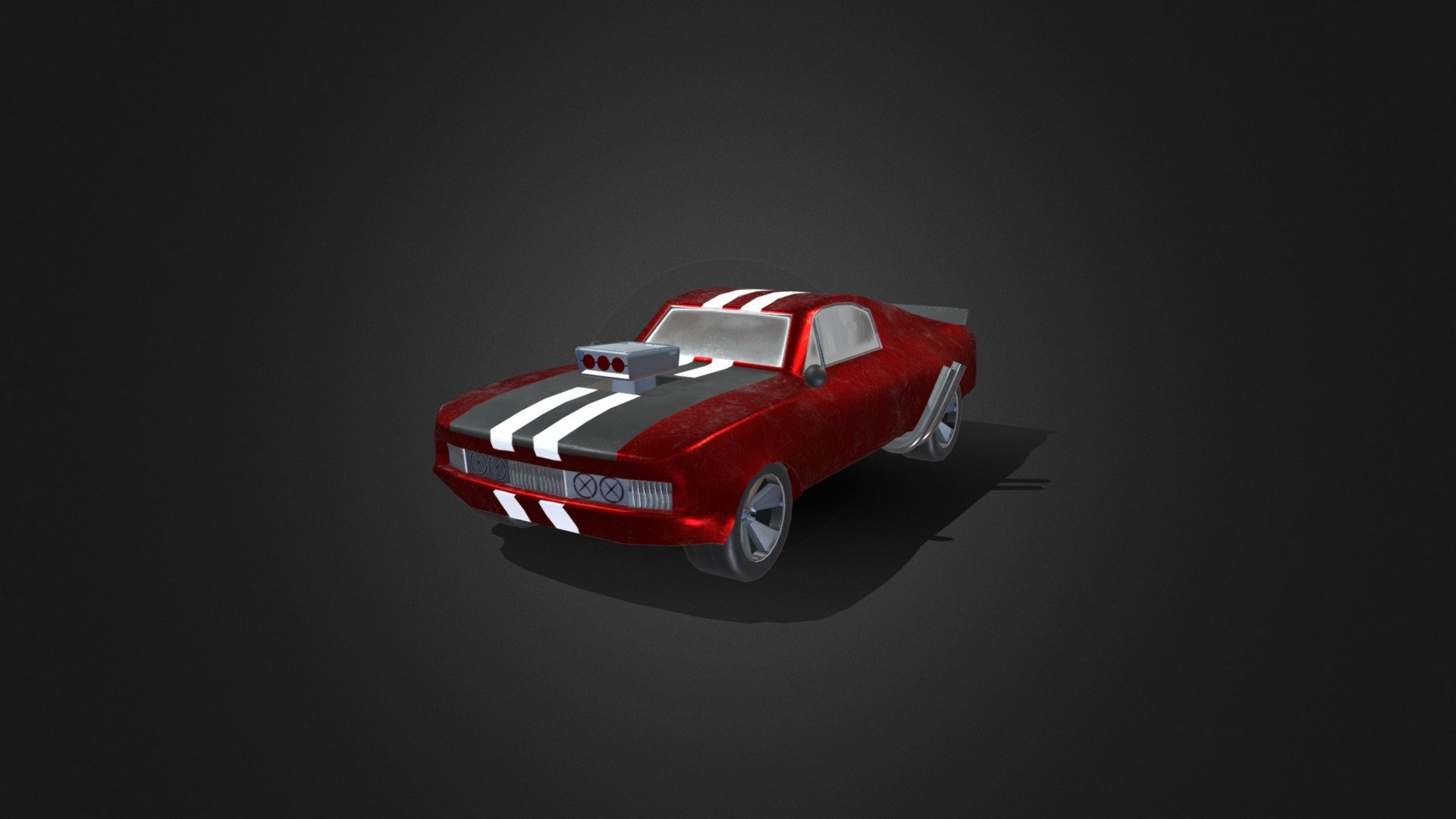Classic American Muscle Car - 3D model by Chayakorn.Inthararit [48b854d ...