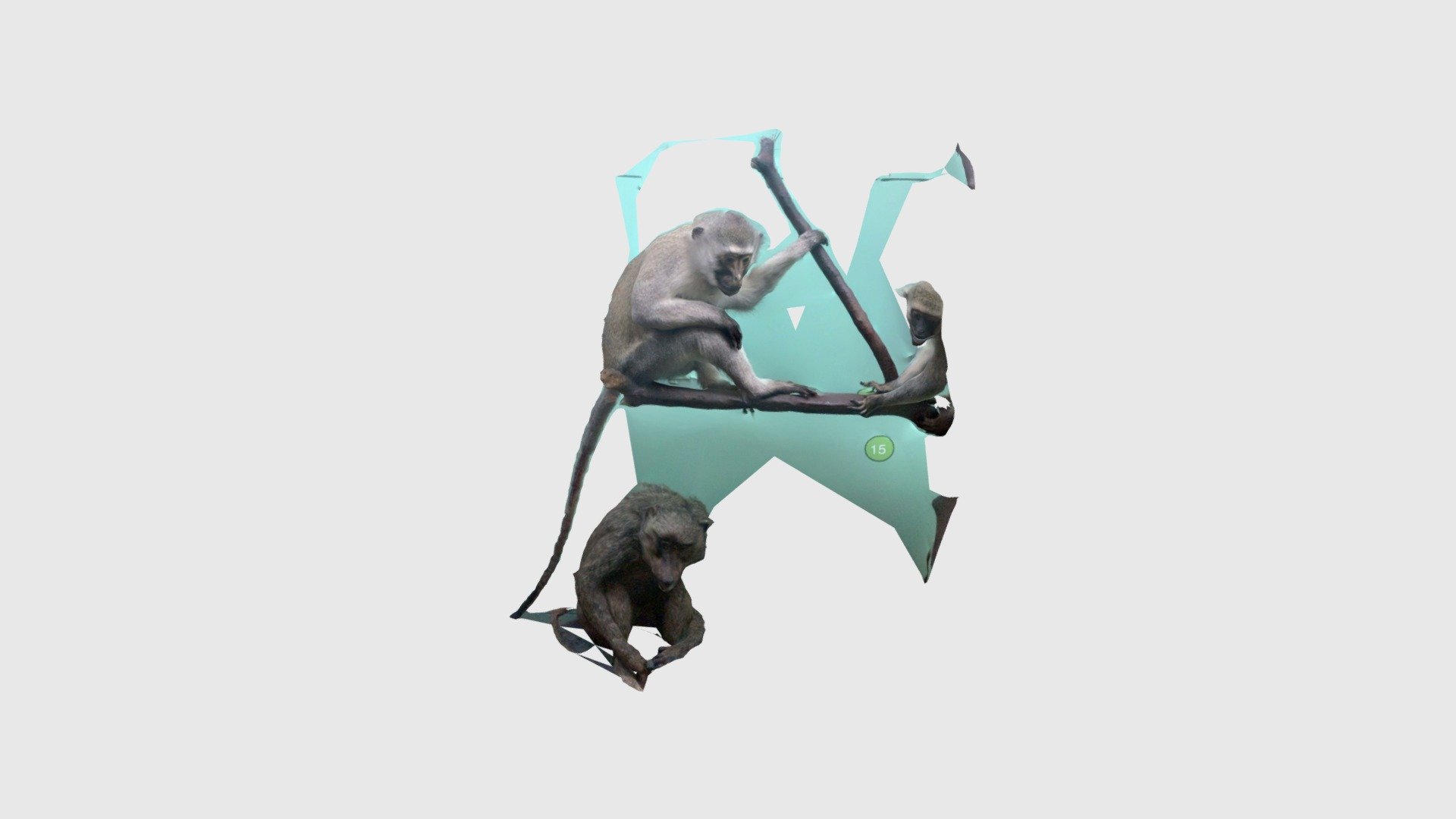 Monkey - Download Free 3D model by Jiwe Studio (@jiwestudio) [48b8e41 ...