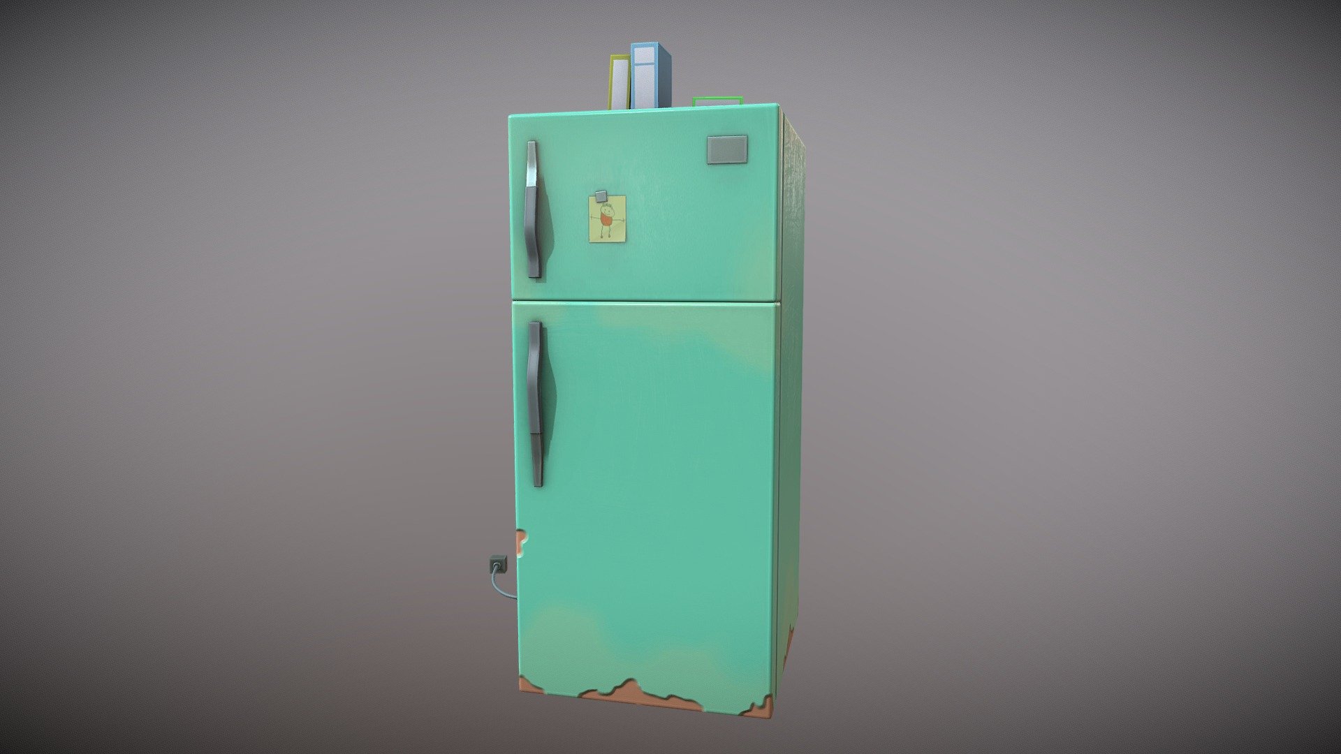 Stylised Fridge - 3D model by Fuzz Levingston (@matthieuesquevin ...