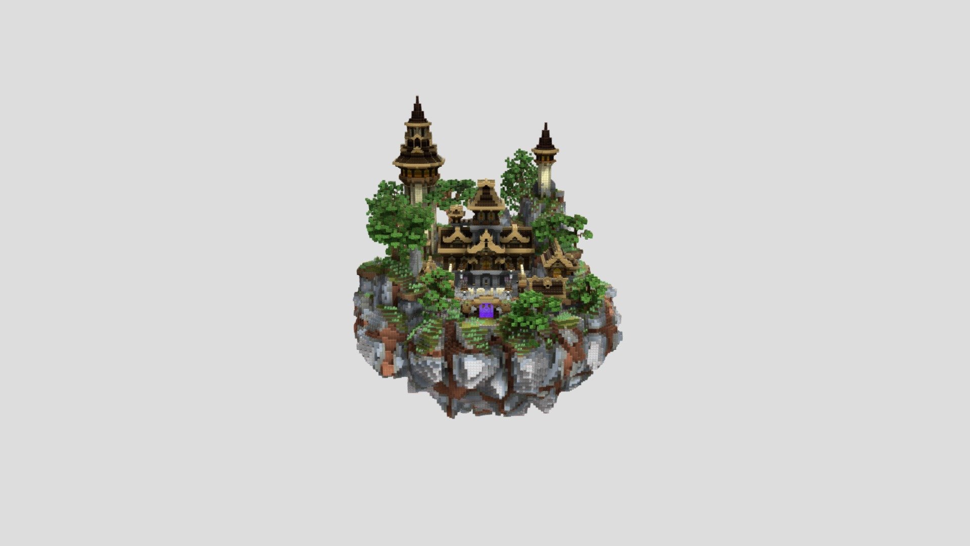 ForestFortressLobby.schematic - 3D model by PixelMine [48bd5da] - Sketchfab