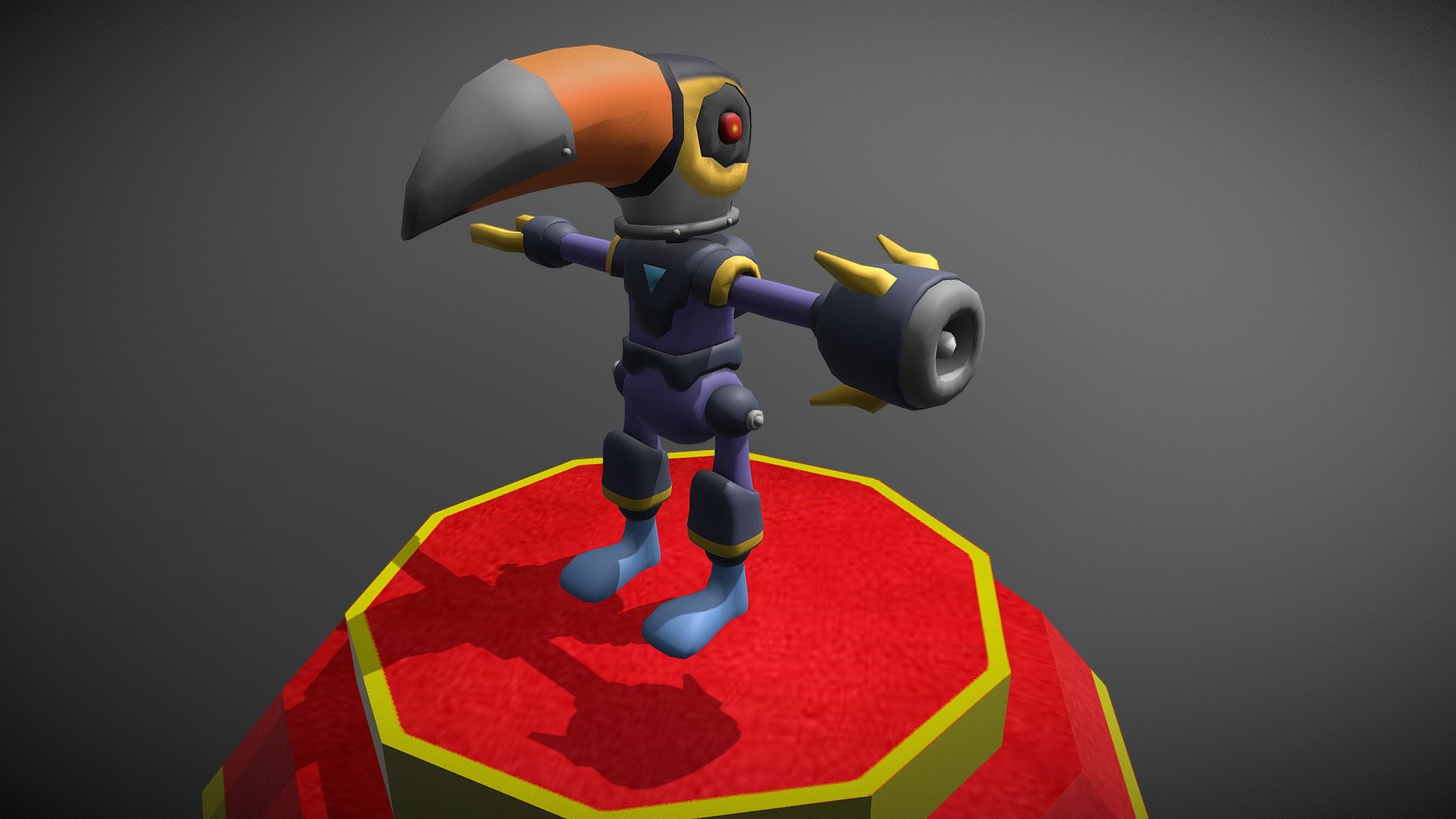 Robo Tucan - 3D model by xDiegoskix [48bdcc7] - Sketchfab