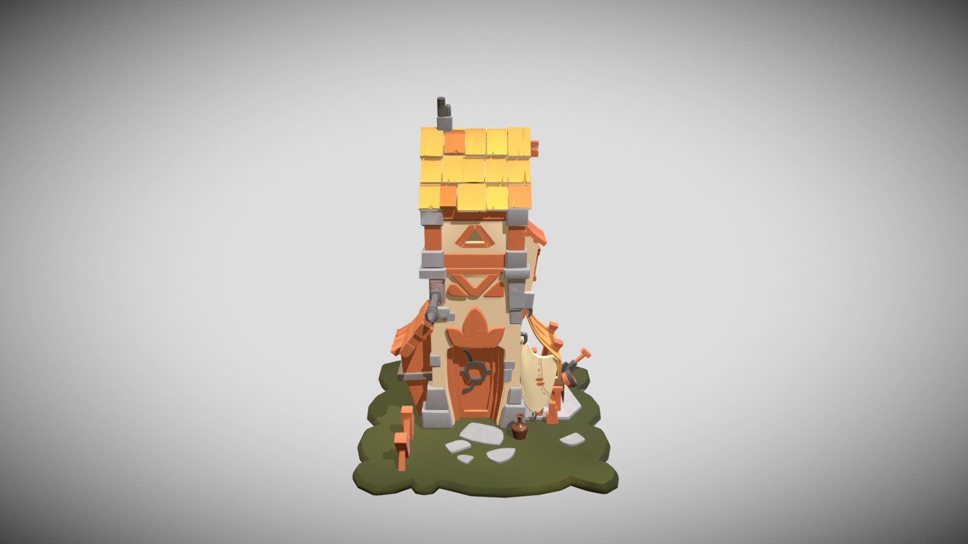 Shack - 3D model by sophieleeshiqi [48be543] - Sketchfab