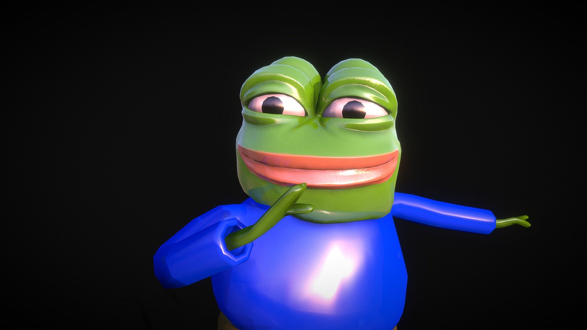 PEPE (Spatial.io) - 3D model by damir CGI (@damir_cgi) [48c1ab3 ...
