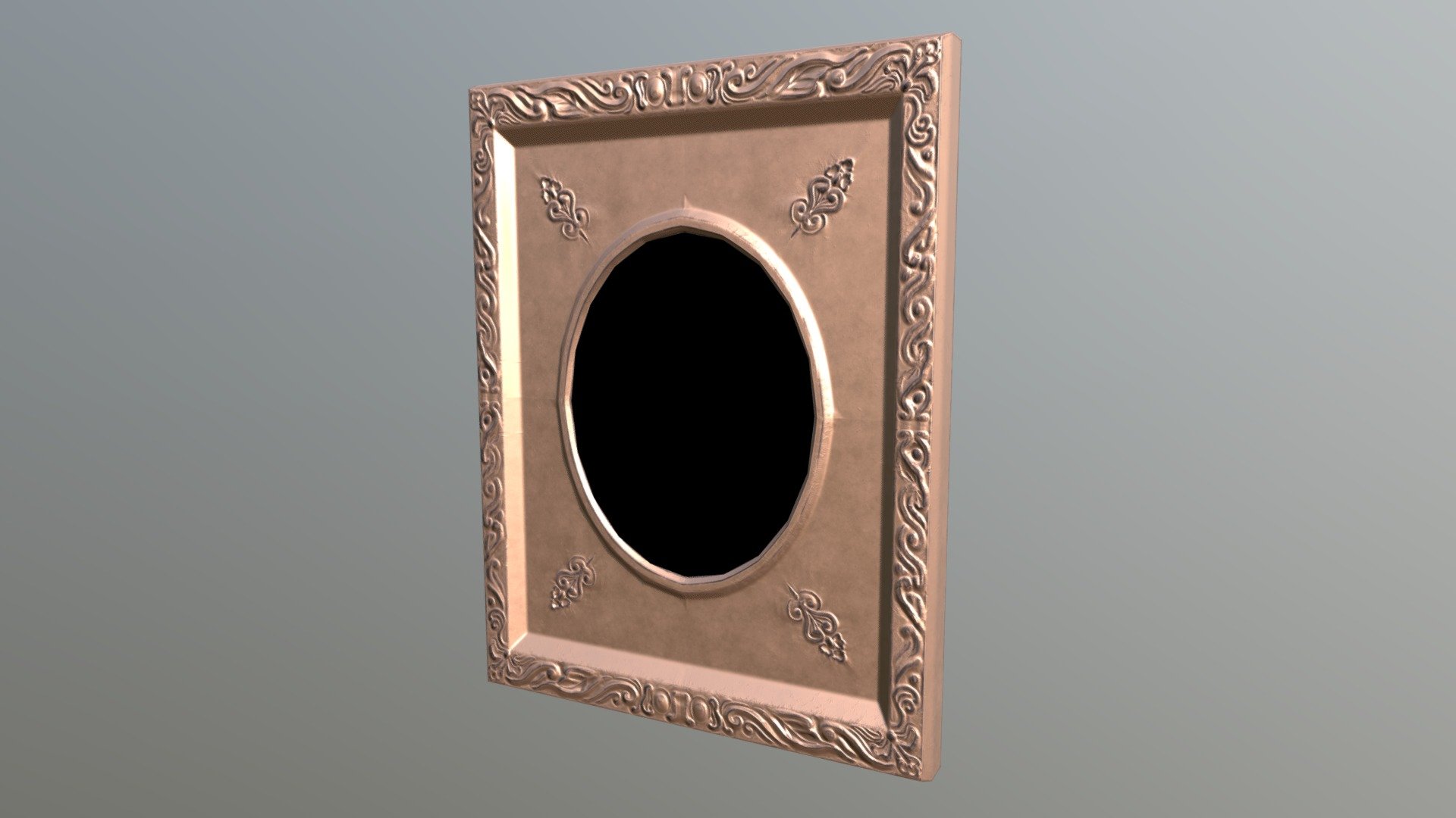 Oval Frame - 3D model by BurnGameVen [48c2a3f] - Sketchfab