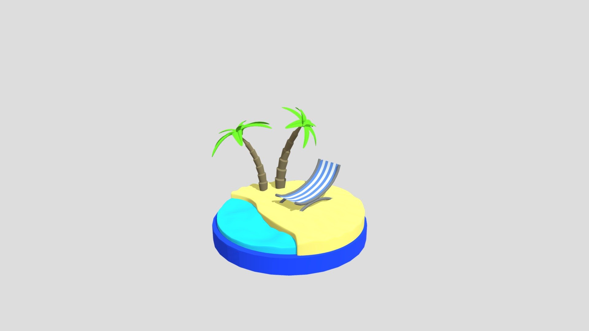 Beach Scene - Download Free 3D model by AJ Fatz (@ManLikeAJ) [48c2f87 ...