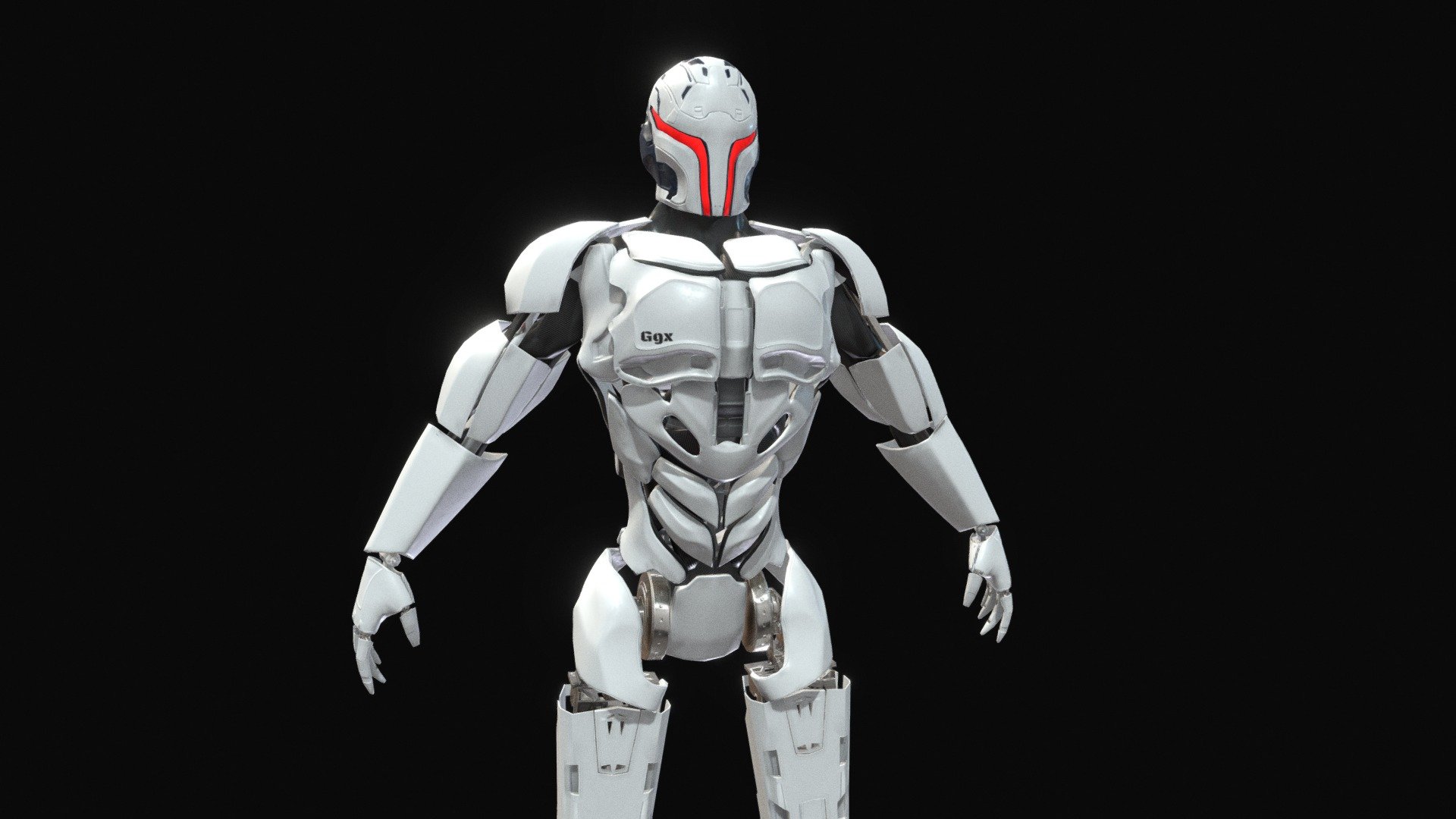Robot Low-poly 3D model - 3D model by Kliklik [48c3d8d] - Sketchfab
