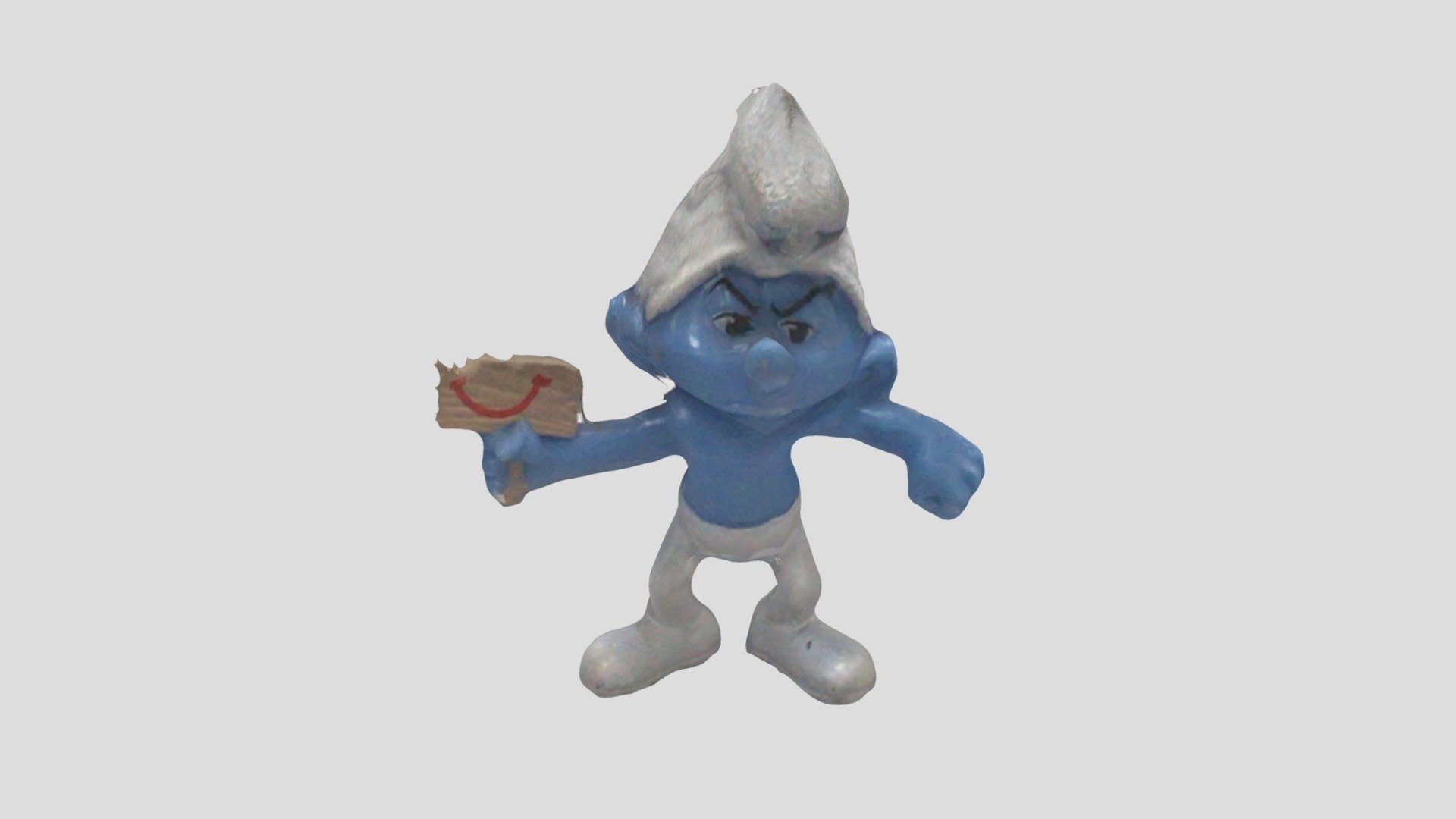 Grouchy smurf - 3D model by damian6939 [48c57a9] - Sketchfab