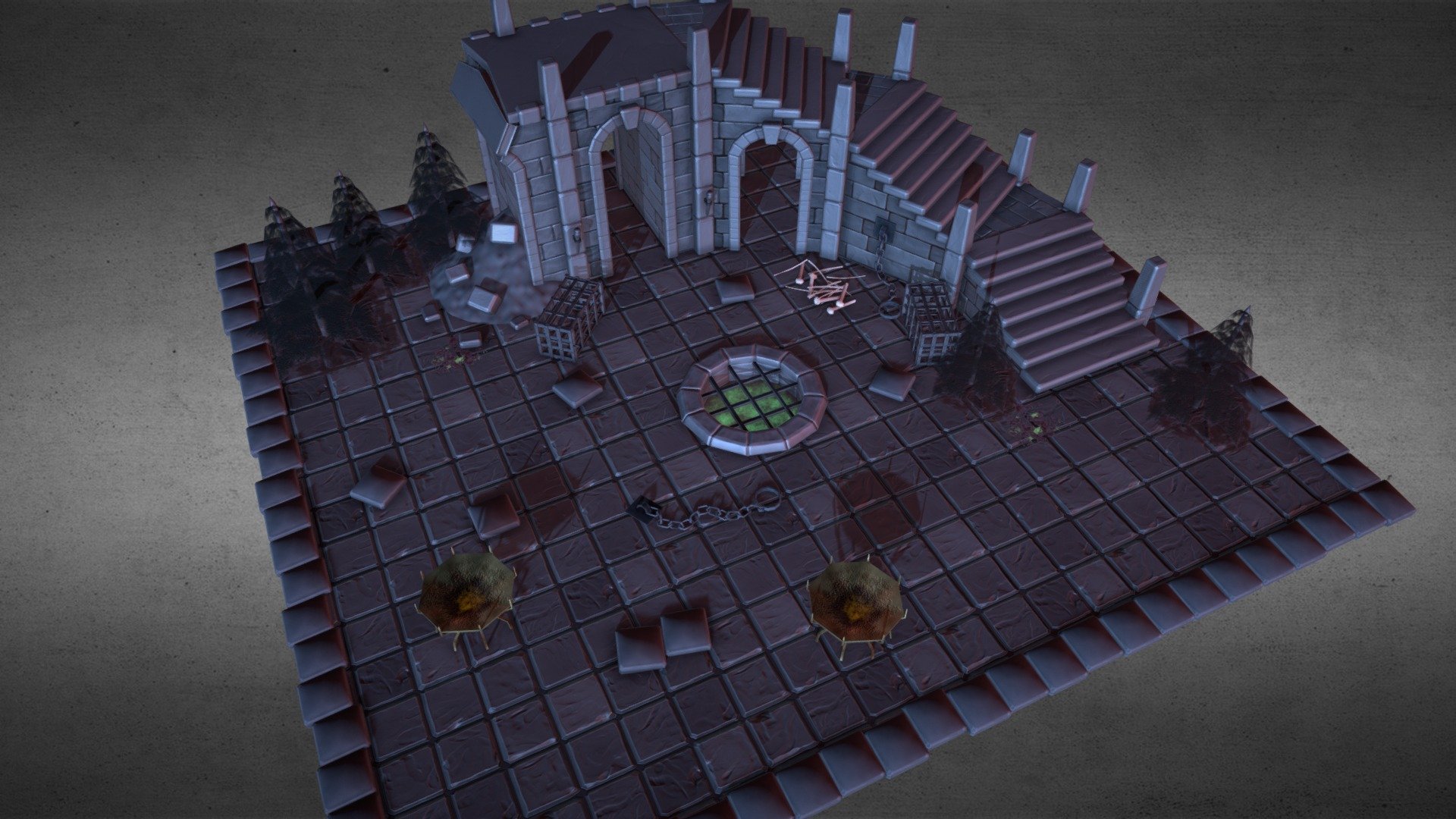 Fantasy Environment Piece - 3D model by isFrost [48c86b6] - Sketchfab
