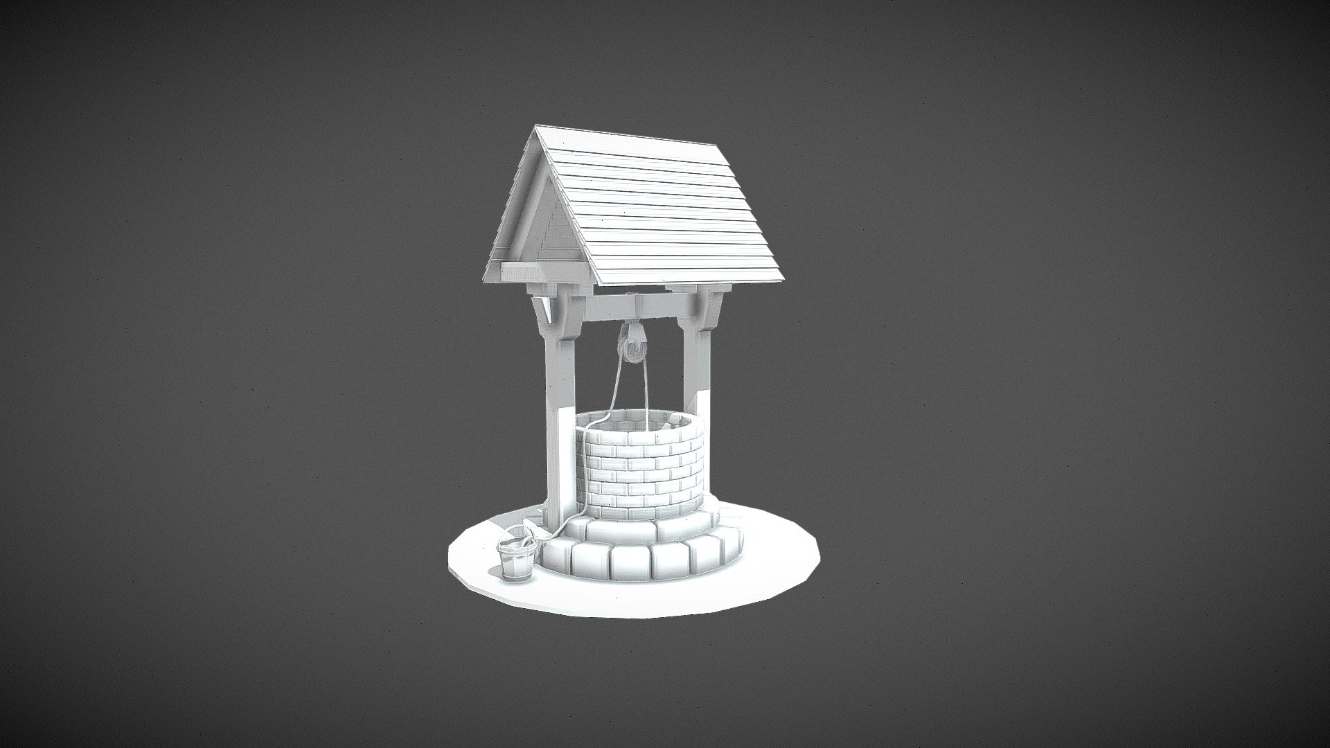 Water Well - 3D model by Bernard_Sokolowski [48c8710] - Sketchfab