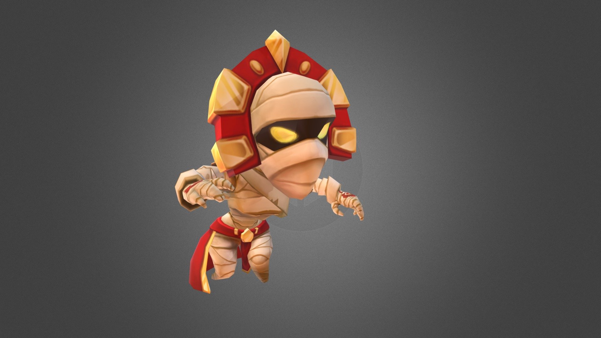 Low Poly Mummy - 3D model by christophJakob [48caa61] - Sketchfab
