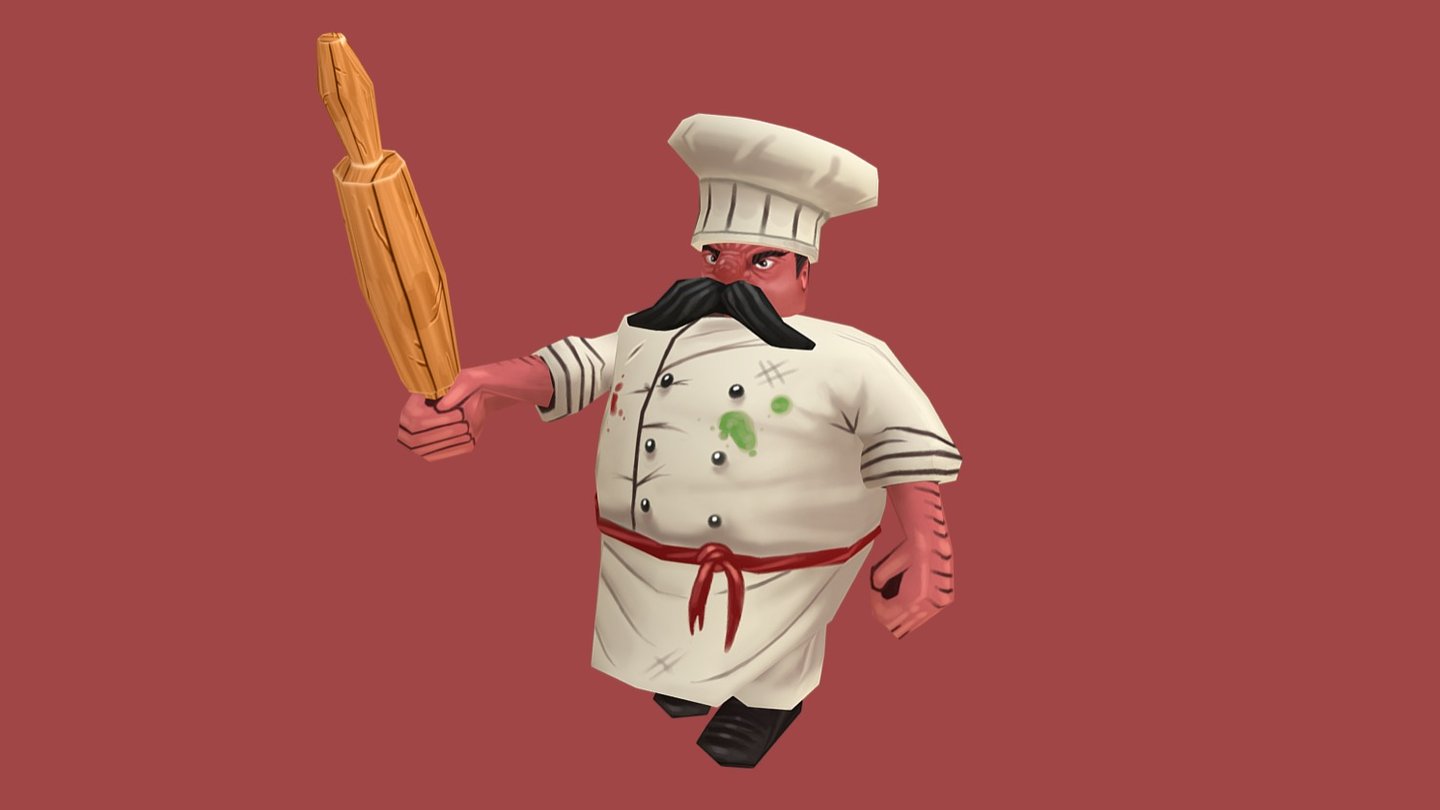 Angry chef - 3D model by WixZ (@wixz42) [48cc737] - Sketchfab