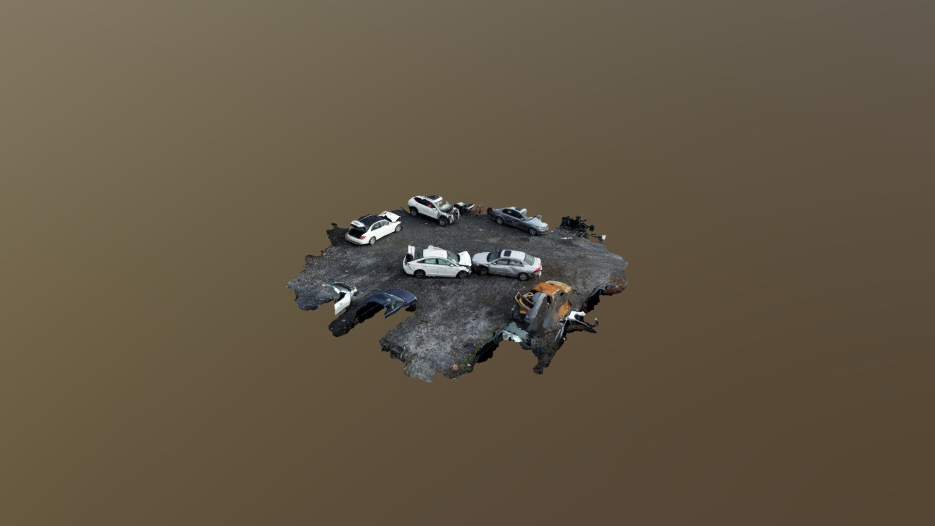 U18177 - Crash Scene Simplified 3d Mesh - 3D model by UAViation ...