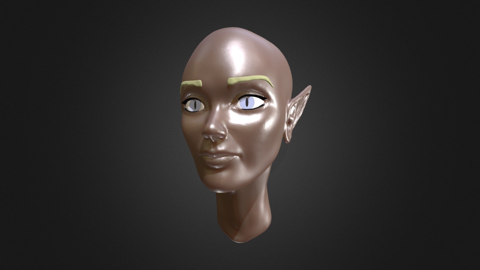 Female Elven Head - 3D model by B Griffin (@grifterZ) [48ccc83] - Sketchfab