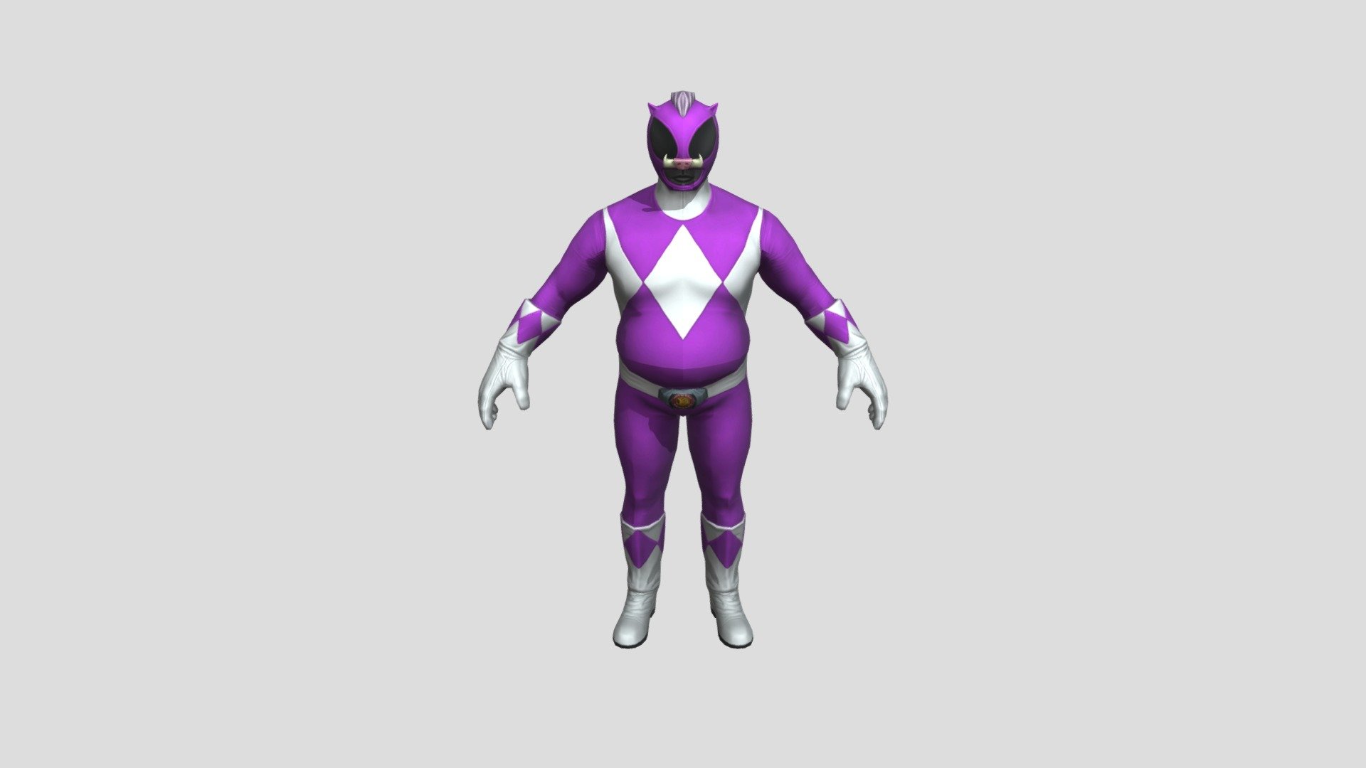 Bulk Ranger(Mighty Morphin) - 3D model by CAPTAAINRO [48cfa43] - Sketchfab