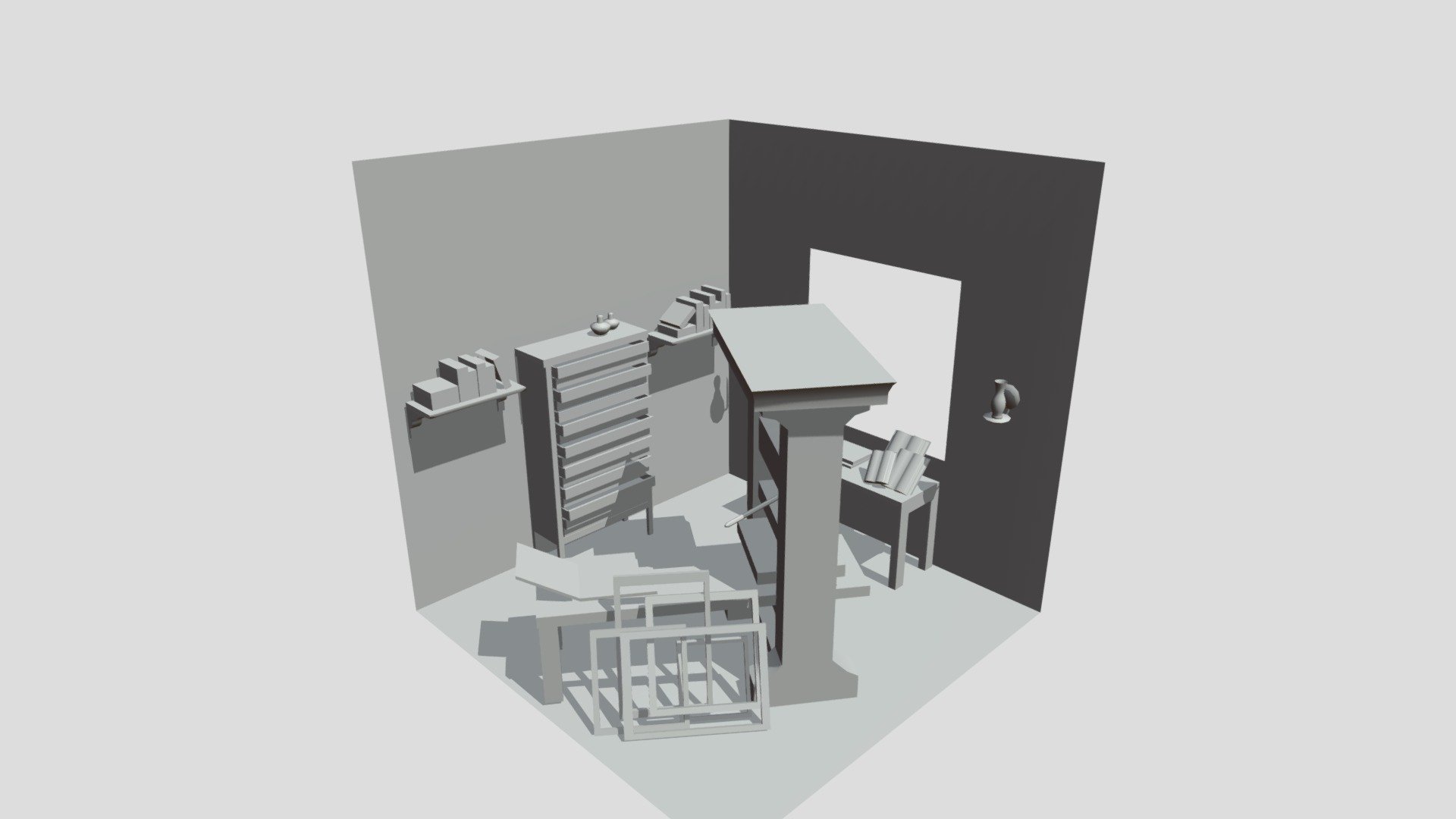 Printshop - 3D model by LLUTTRUL2 [48cfeb8] - Sketchfab