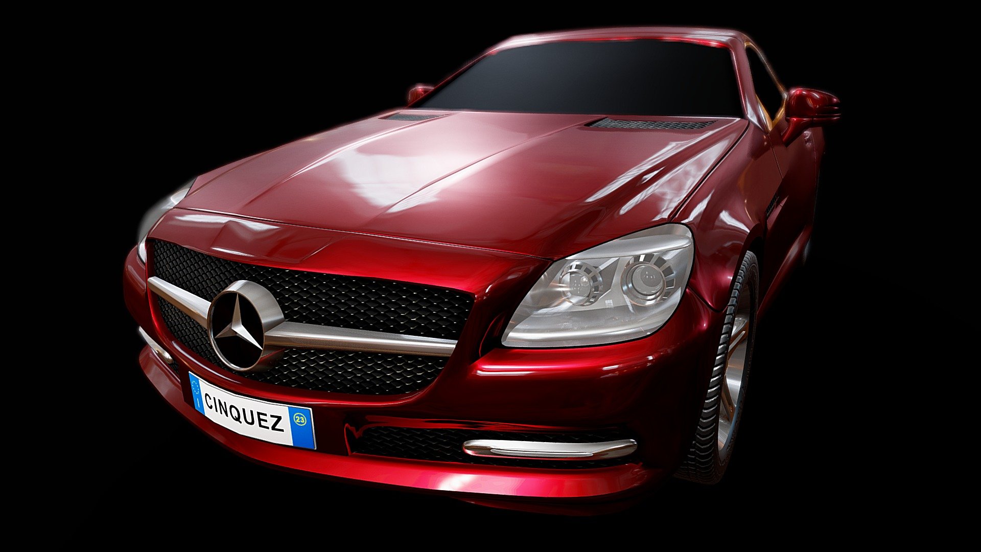 Mercedes SLK 2012 - 3D model by Cinquez [48d0631] - Sketchfab