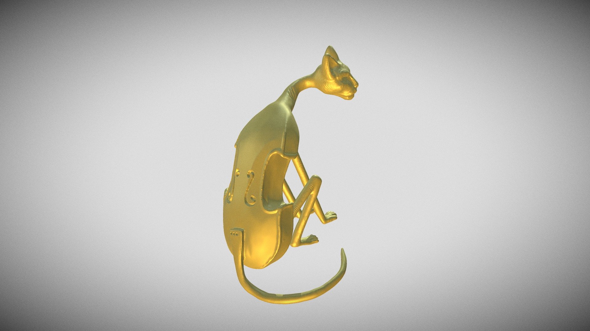 Cat- Violin Hybrid - 3D model by cristina.craciun.05p [48d13d0] - Sketchfab