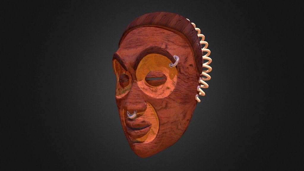 African Mask - 3D model by Jan (@jan_neves) [48d19be] - Sketchfab