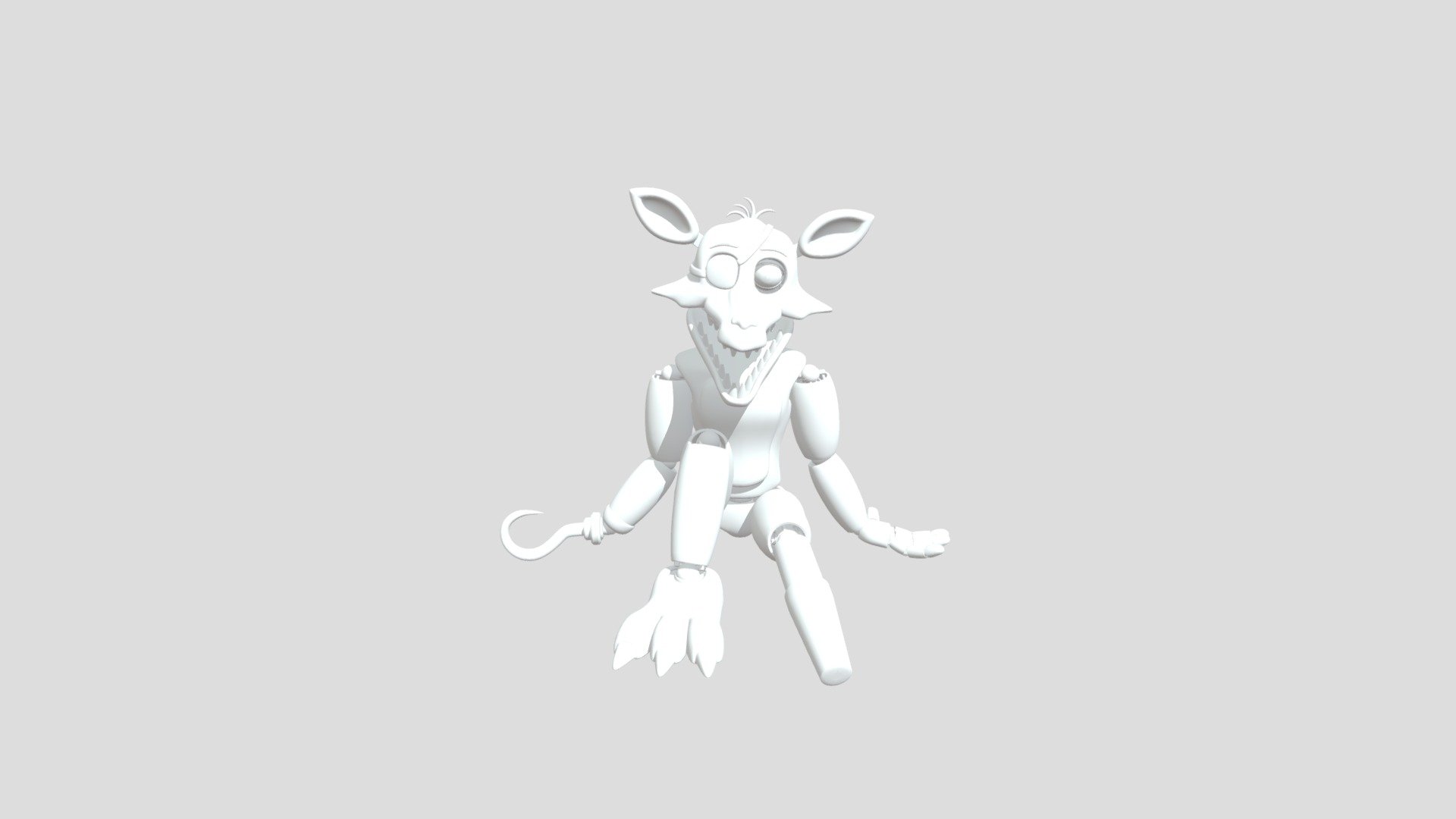 empty unwithered foxy (golden) - Download Free 3D model by minecraft ...